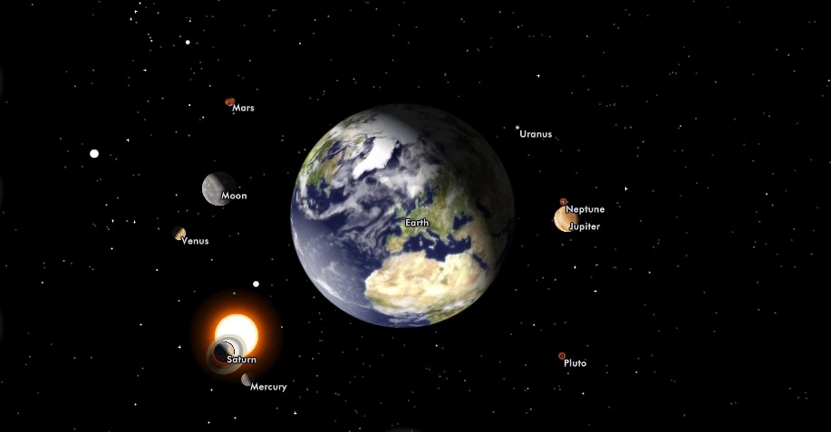 Mapa do Céu em Tempo Real: Explore o Universo Agora